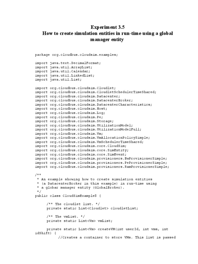 Experiment 3.5 How To Create Simulation Entities in Run-Time Using A ...