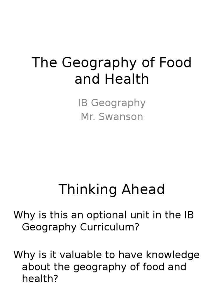 Vocabulary Geography of Food and Health | PDF | Malnutrition | Obesity