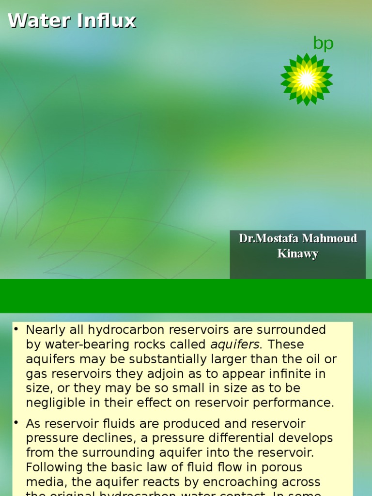 Water Influx 1 | PDF | Petroleum Reservoir | Aquifer