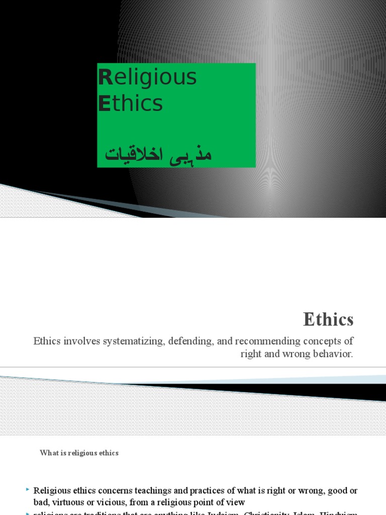 Religious Ethics | PDF | Theism | Religious Comparison