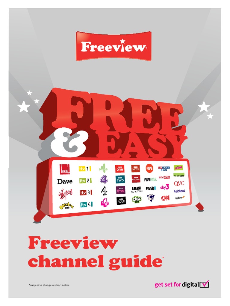 Freeview Channel Guide: Subject To Change at Short Notice | PDF | Bbc ...