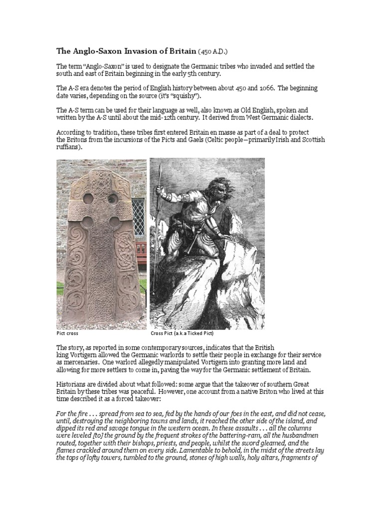 Anglo Saxon Invasion | Download Free PDF | Anglo Saxons | Anglo Saxon ...