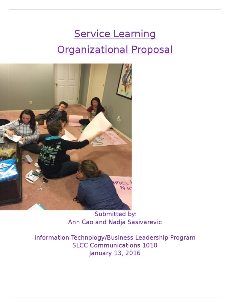 Organizational Proposal | PDF | Communication