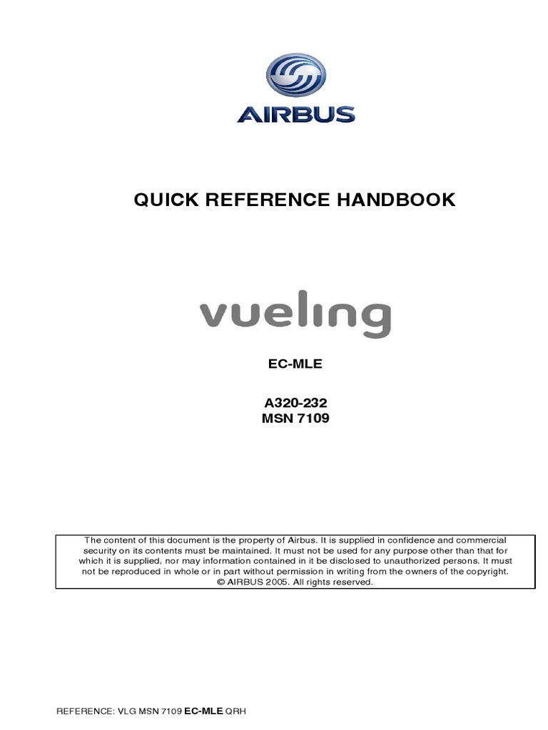 QRH A320 | PDF | Aircraft | Aerospace Engineering