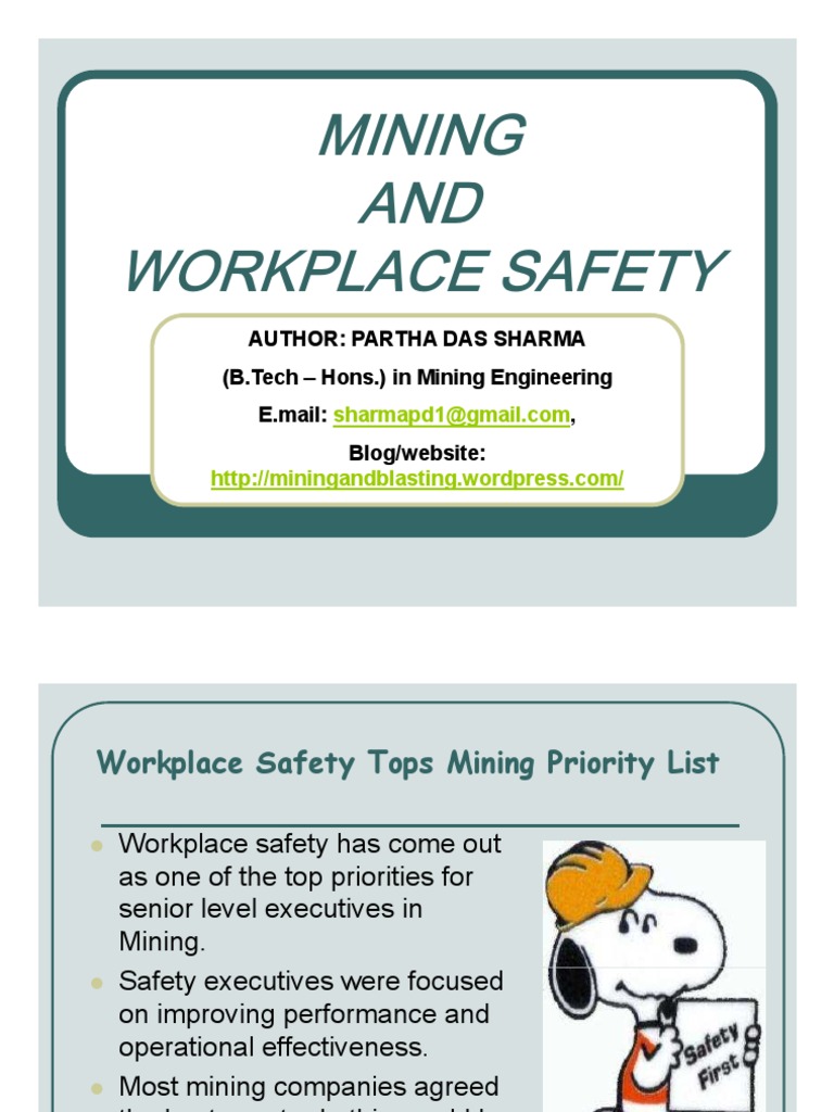 Mining Workplace Safety Essentials | PDF | Occupational Safety And ...