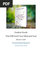The Ultimate List of 500+ Positive Words - A-Z | PDF
