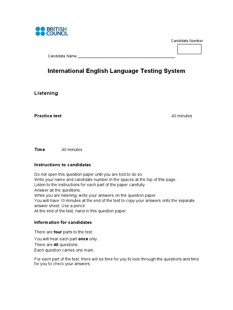 Listening Practice Questions 121012 Ielts | PDF | The Secret Garden ...