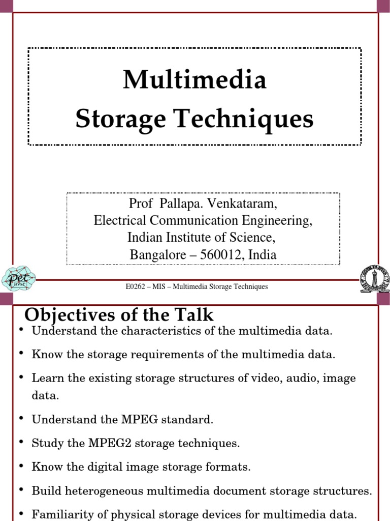 Chapter 2-Multimedia Storage Techniques | PDF | Data Compression | Video