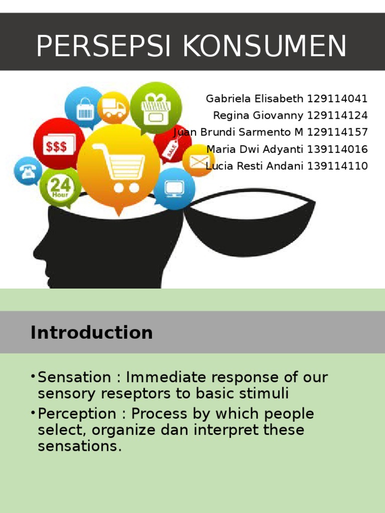 Persepsi Konsumen | PDF | Karier & Perkembangan
