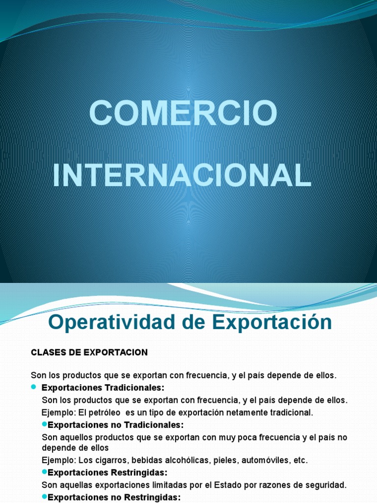 Operatividad de Exportaci N I | PDF | aduana | Guía de carga