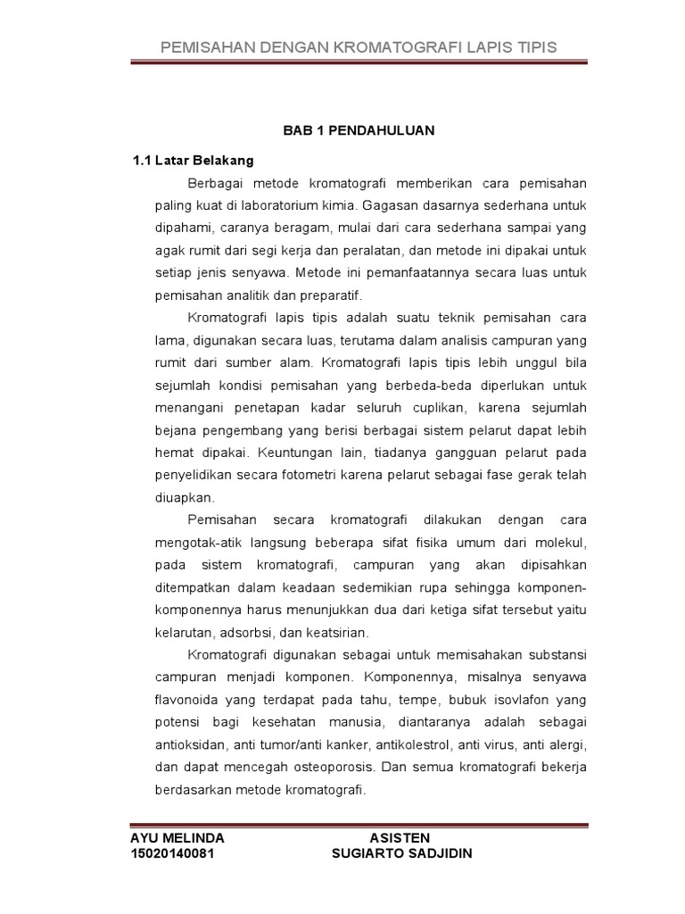 Laporan Praktikum KLT | PDF