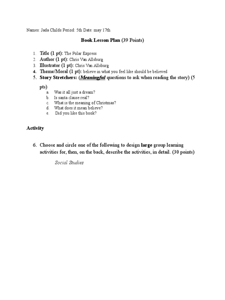 Tuesday Lesson Plan | PDF
