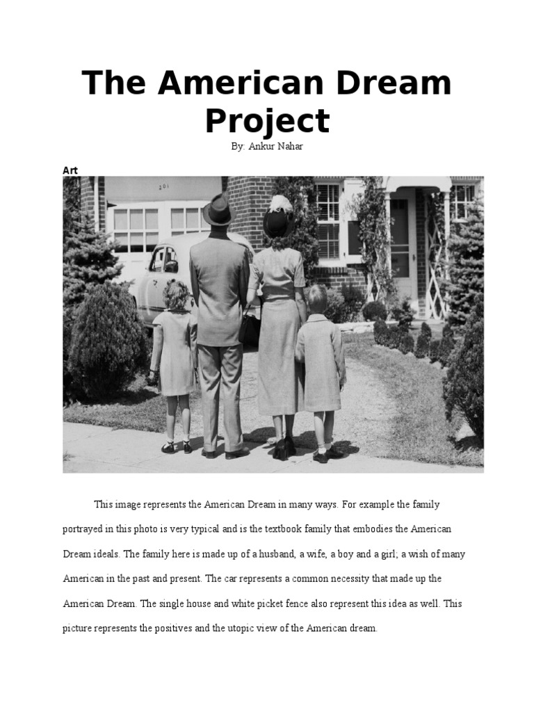 The American Dream Project | PDF | American Dream | Utopia