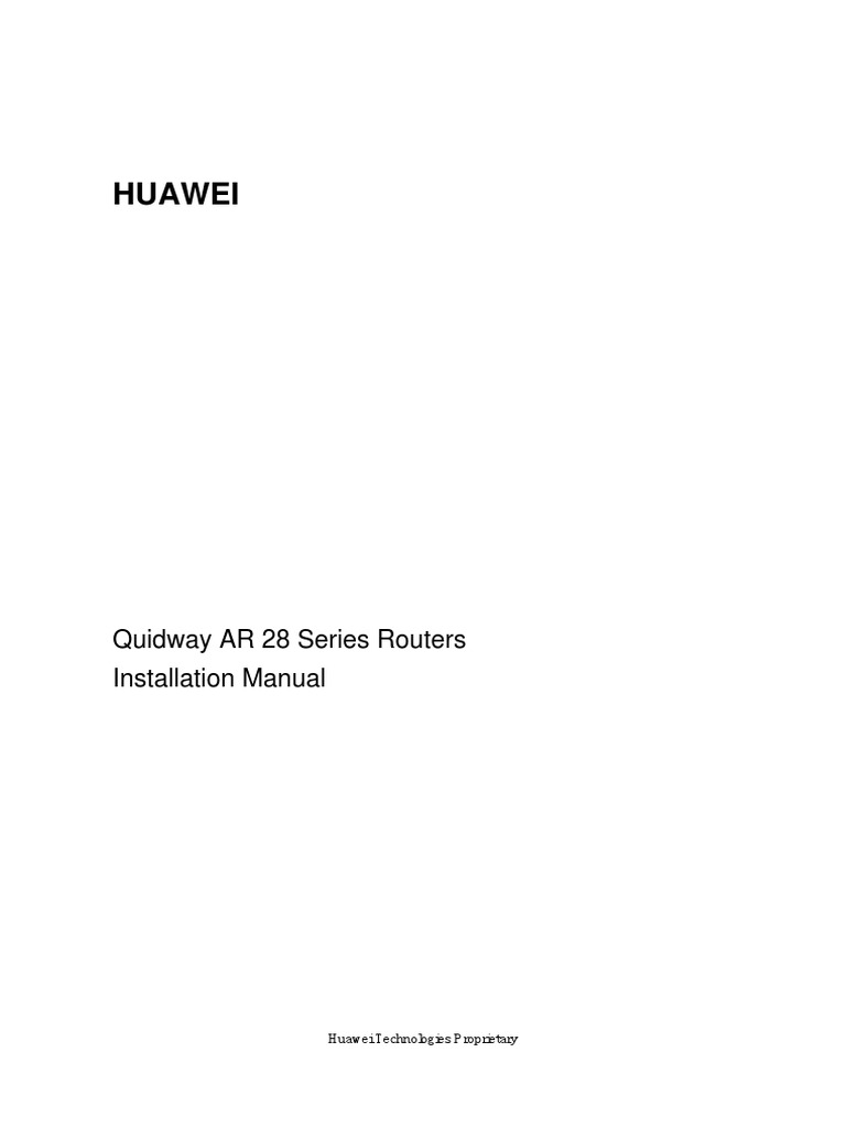 AR - 28 Series Installation Manual | PDF | Multiprotocol Label ...