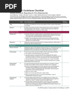 The ARRIVE Guidelines 2.0: Author Checklist | PDF | Experiment | Statistics
