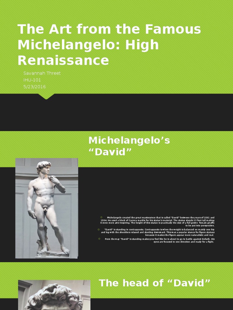 The Art From The Famous Michelangelo - POWERPOINT | Download Free PDF | Michelangelo | Paintings