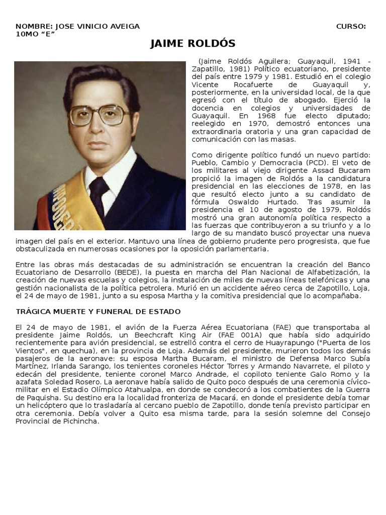 Jaime Roldós | Política | Gobierno