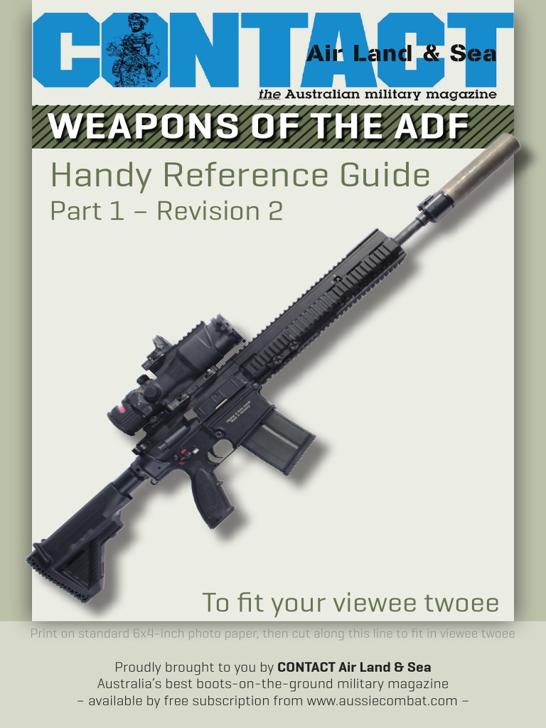 Weapons of Adf Pocket Guide Rev2 | PDF | Rifle | Firearm Components