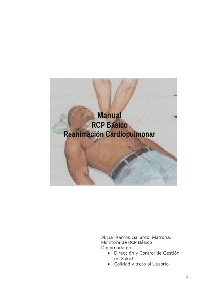 Manual RCP Basico Del Adulto 2015 | PDF | Reanimación cardiopulmonar ...