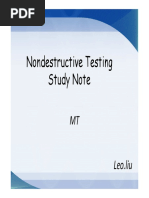 NDT - Classroom Training Handbook - MT | PDF