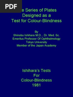 Ishihara 14 Plate Colour Blindness Test | PDF | Color | Senses