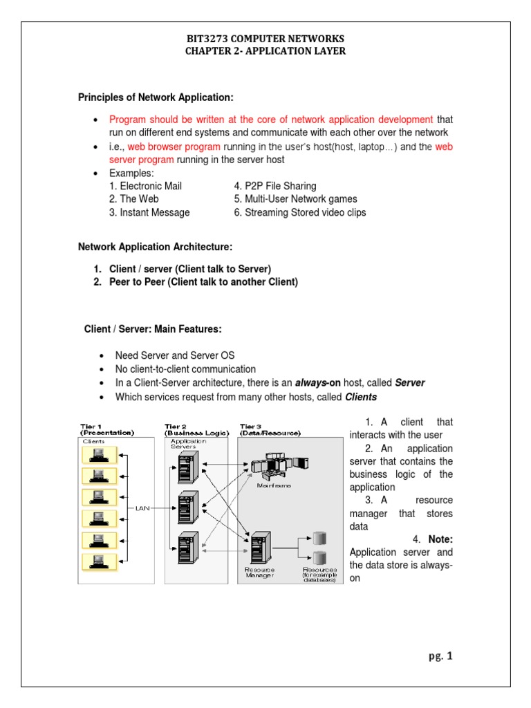 Chapter 2: Application Layer | Download Free PDF | File Transfer ...