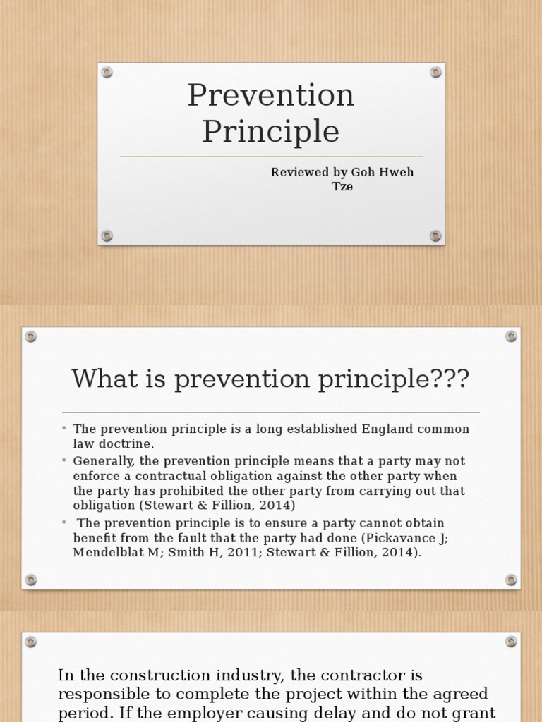 Prevention Principle | PDF | Precedent | Common Law