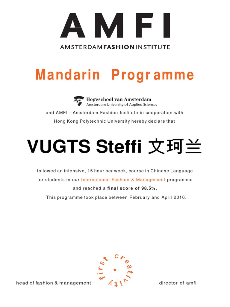 Mandarin Course Success at AMFI | PDF | Career & Growth | Business