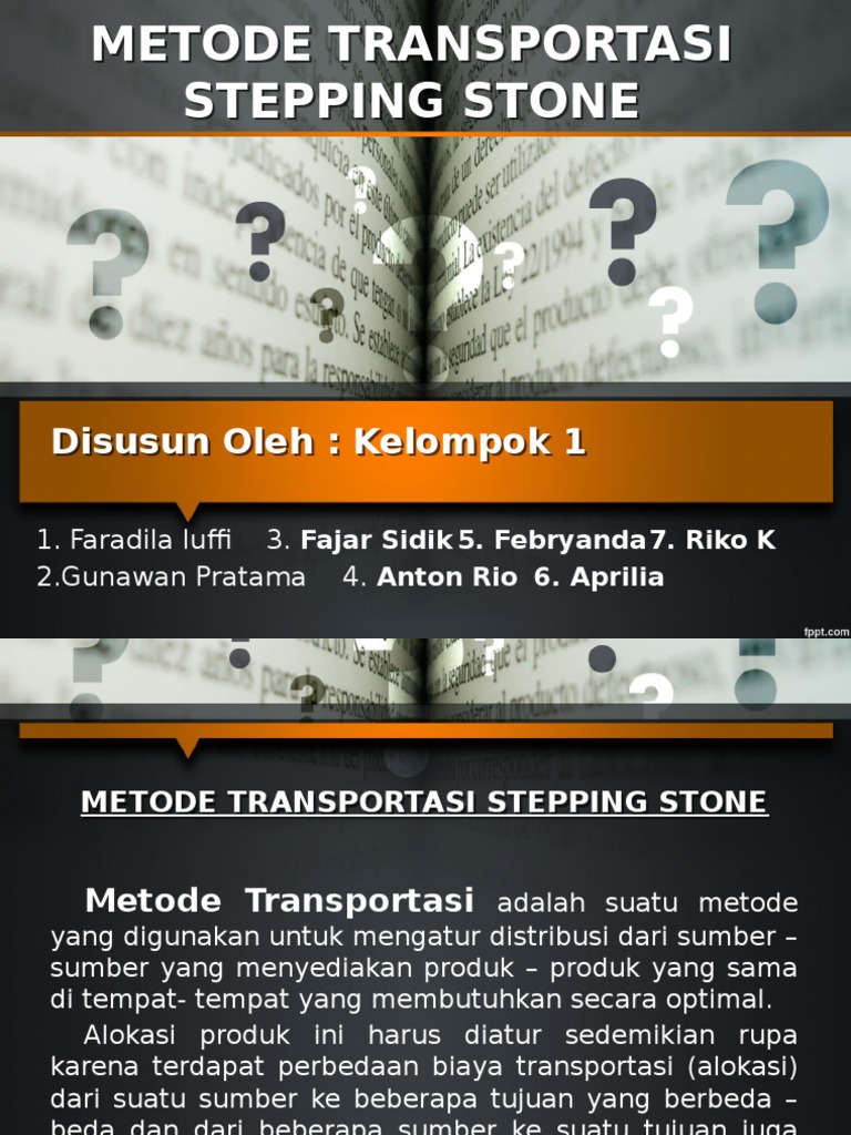 Metode Transportasi Stepping Stone | PDF