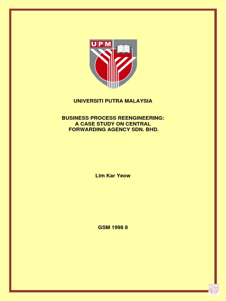 BPR Case Study | PDF | Business Process | Cheque