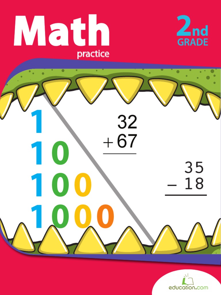 Second Grade Math Practice PDF | PDF | Color | Subtraction