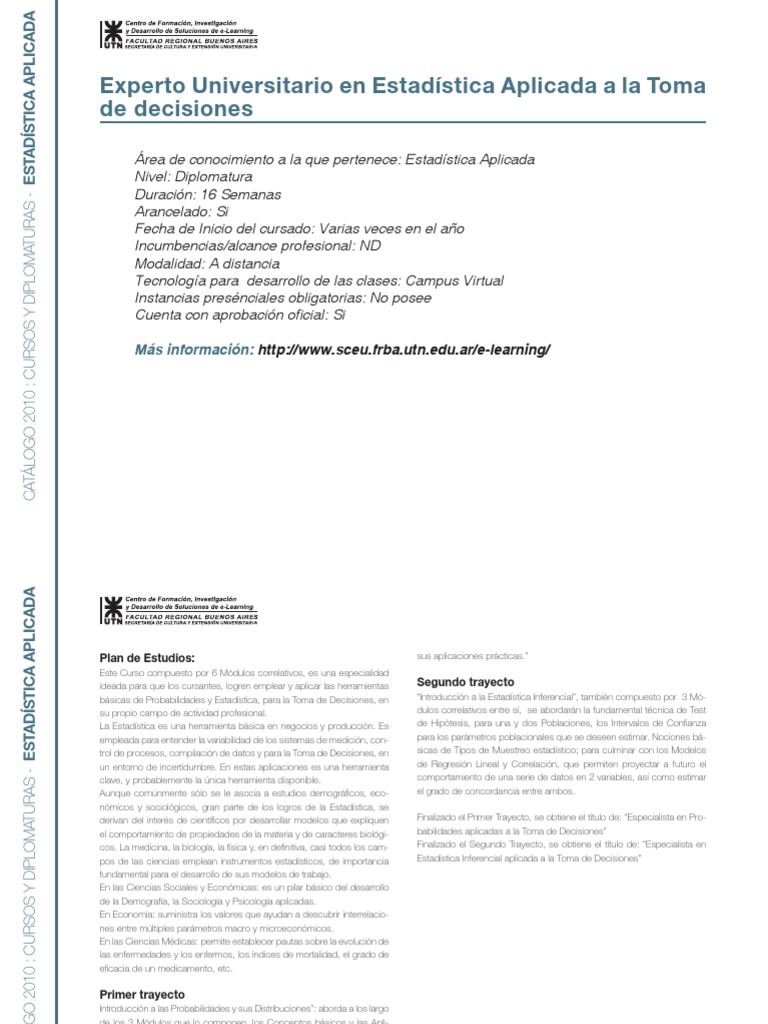 ESTADISTICA APLICADA - Experto Universitario en Estadística Aplicada A ...