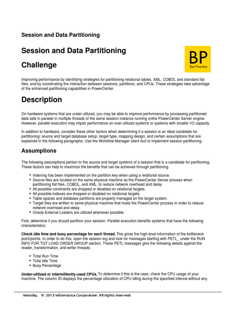 Optimizing Session Data Partitioning | PDF | Cache (Computing ...