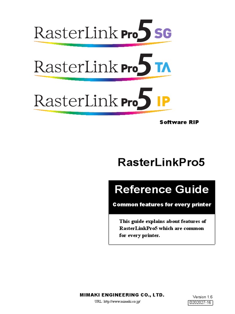 JV 33 RasterLink | PDF | Microsoft Windows | Personal Computers