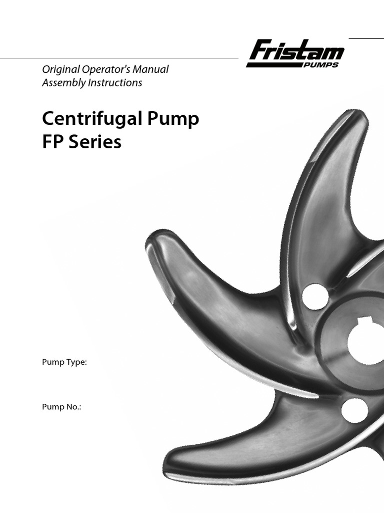 Fristam Pump | PDF | Bearing (Mechanical) | Pump