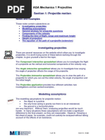 Physics Report PROJECTILE MOTION | PDF | Projectiles | Force