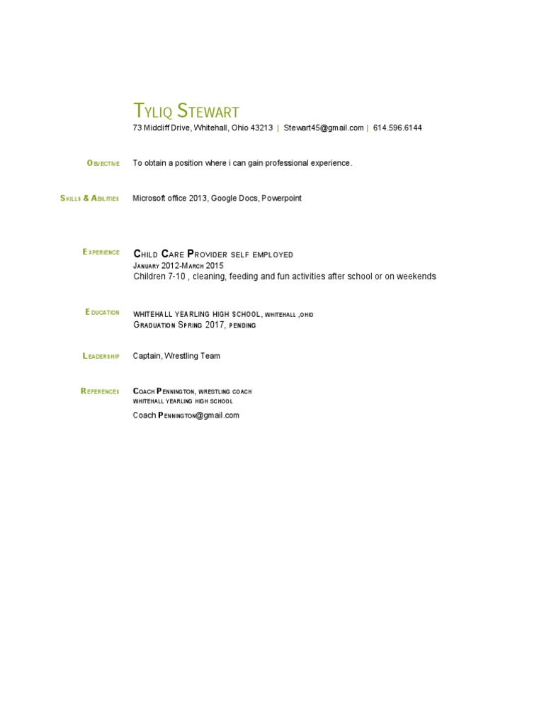 Entry-Level Job Seeker Profile | PDF | Business | Self-Improvement