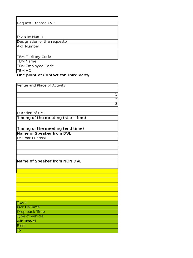 Sample - Forms CME TPA 2016 VIMAL 1 June | PDF | Service Industries ...