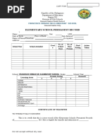 DepEd Form 137-E | PDF | Philippines | Further Education