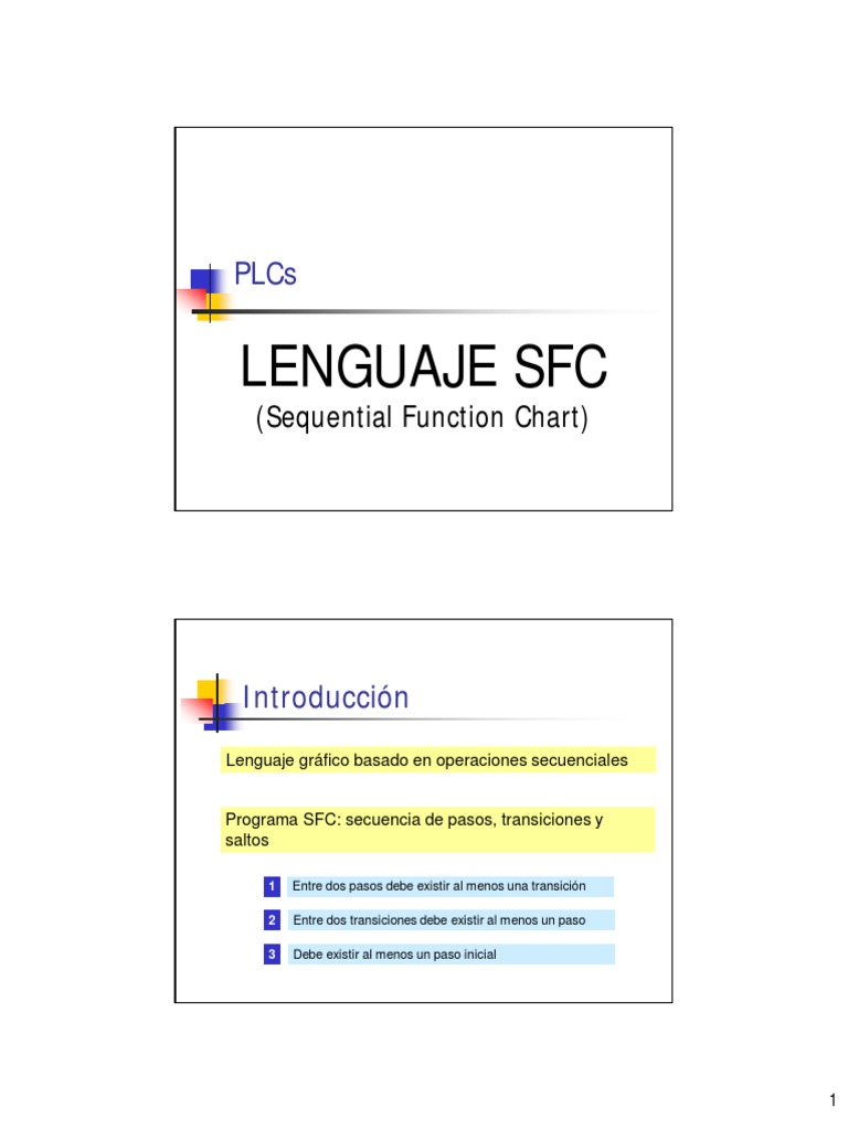 Introducción al Lenguaje SFC en PLCs | PDF | Programación de ...