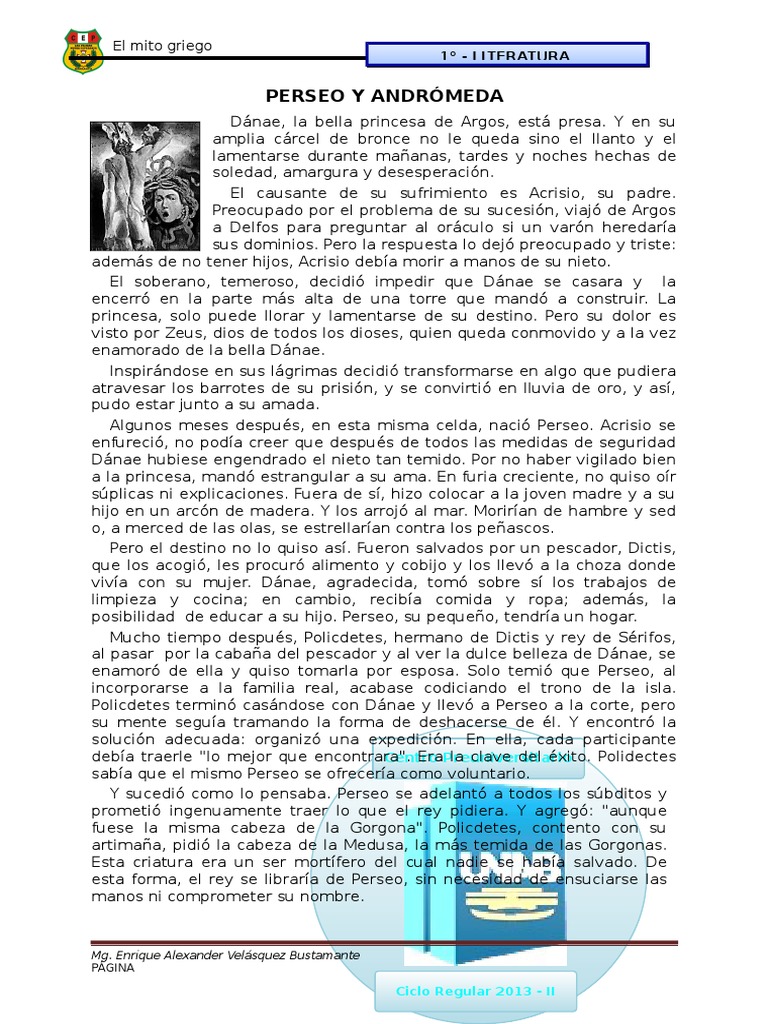 Perseo y Andrómeda | PDF | Medusa | Personajes mitologicos