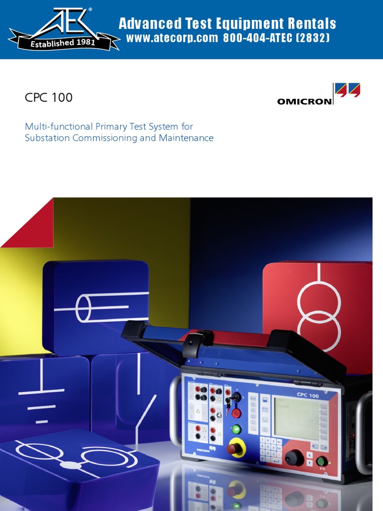 Omicron CPC 100 Brochure | PDF | Transformer | Electronics