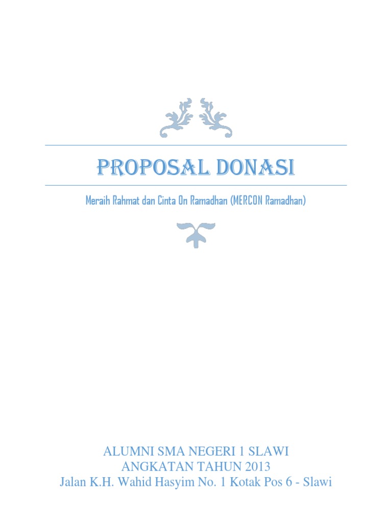Proposal Donasi | PDF