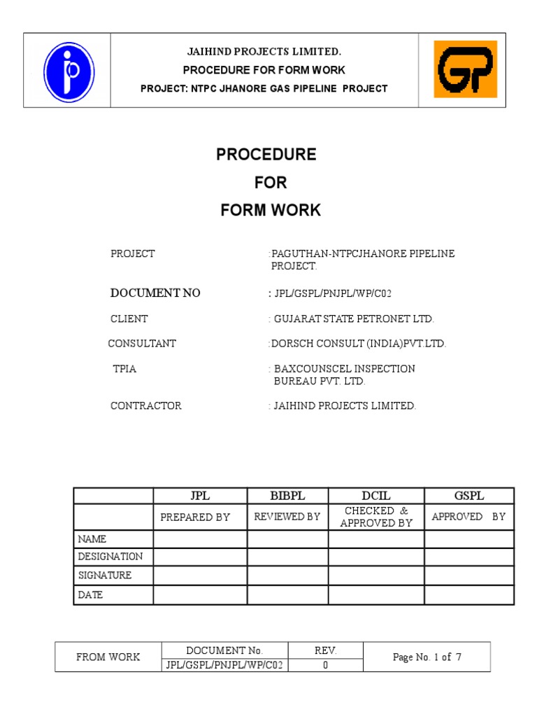 12 Form Work | Concrete | Production And Manufacturing