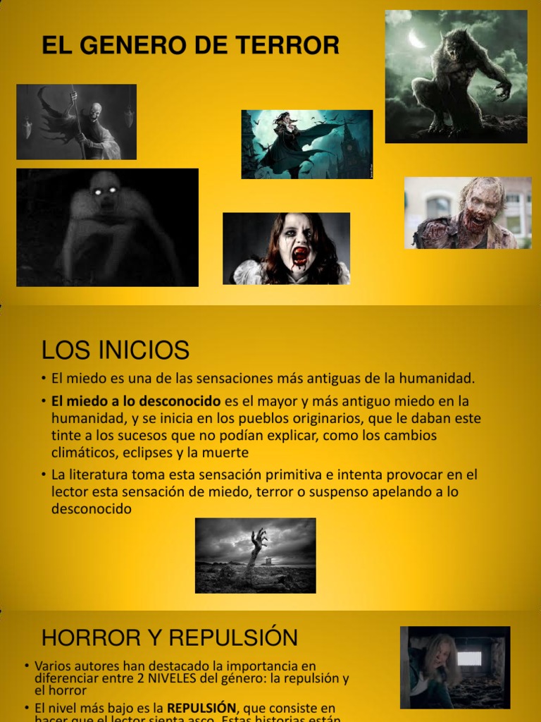 7o Lenguaje El Genero de Terror | PDF | Vampiros | Películas de terror