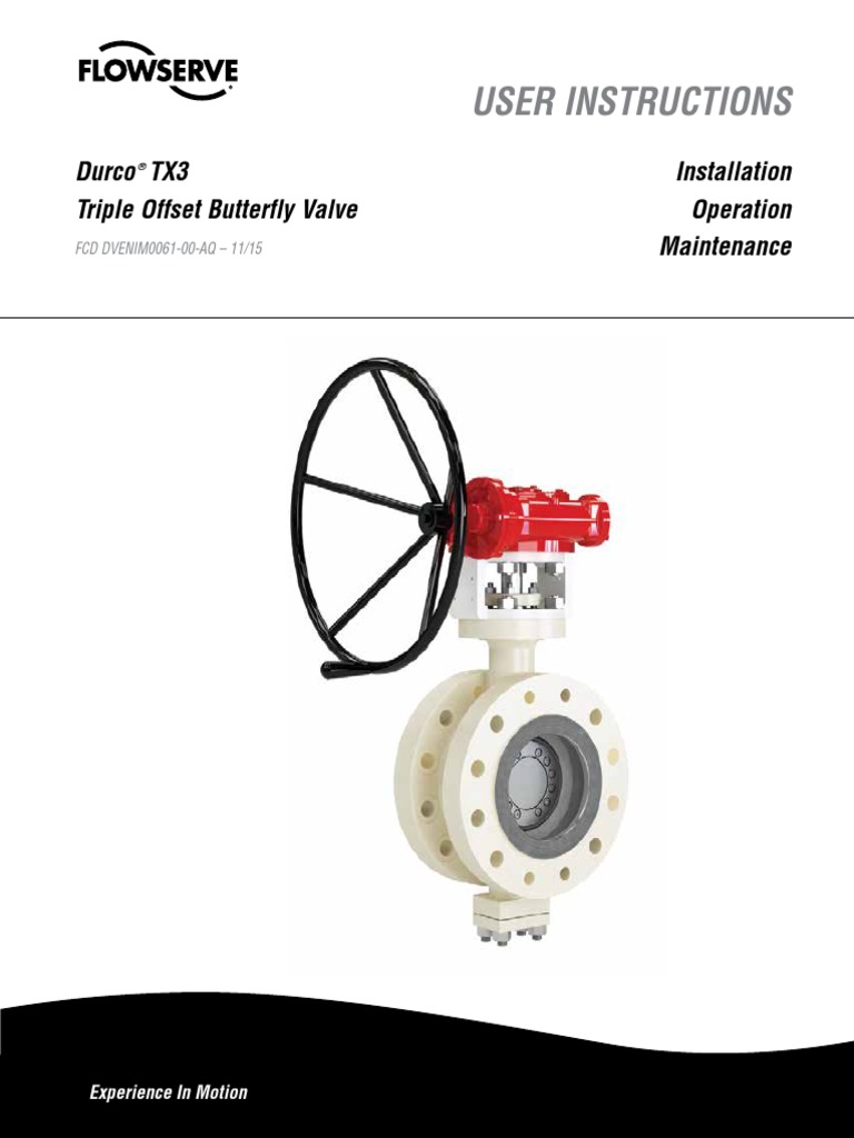 Flowserve Durco TX3 Offset Butterflyvalve | Valve | Screw