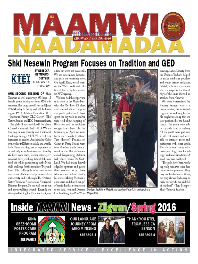 Maamwi Naadamadaa Newspaper - Spring 2016 | PDF | Business | Further ...