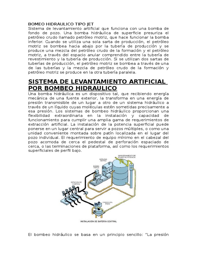 Bomeo Hidraulico Tipo Jet | PDF | Bomba | Ingeniería mecánica