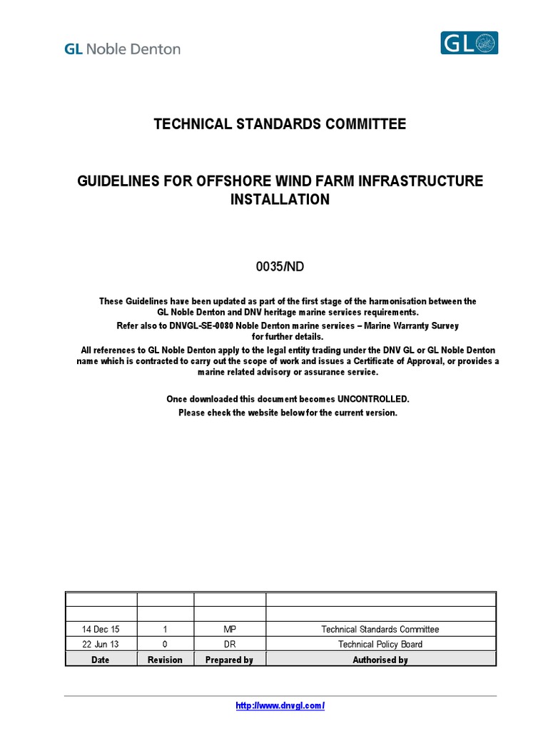 0035 - ND Rev - 1 14-Dec-15 Guidelines For Offshore Wind Farm ...