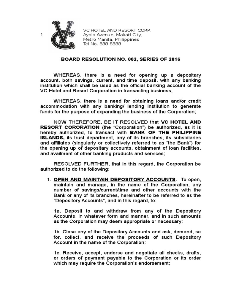 Board Resolution | PDF | Foreign Exchange Market | Banks